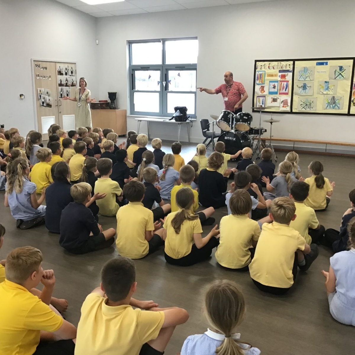 Loddiswell Primary School - Drumming Assembly